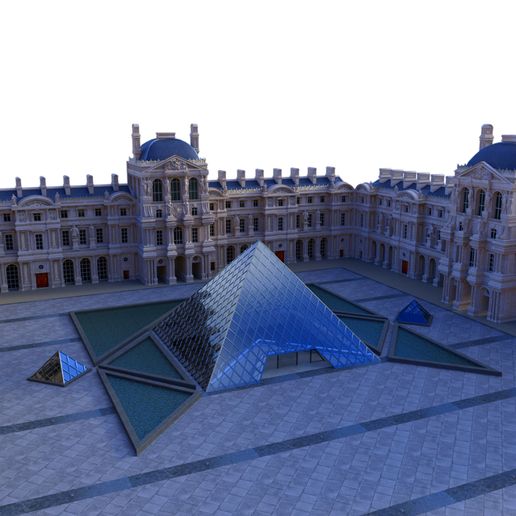 🇫🇷 Louvre Museum・ STL File for 3D printing・Cults
