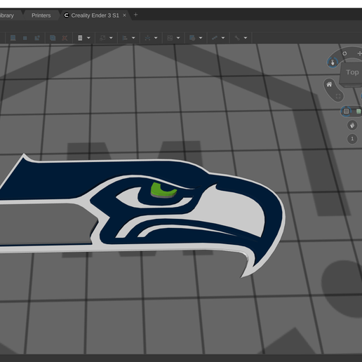 🏈 Seattle Seahawks Logo・ STL File for ・Cults