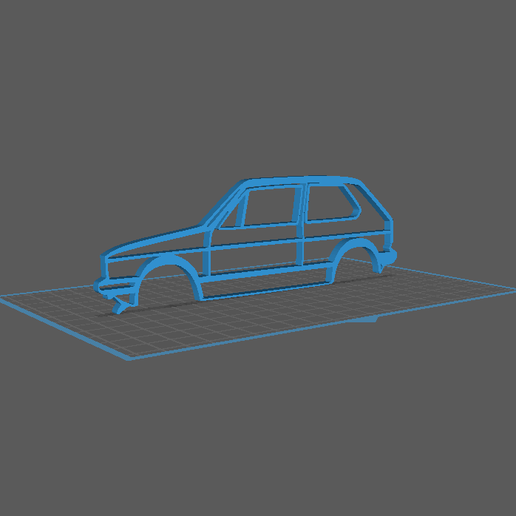 STL file Volkswagen - Golf 1 🚗 ・3D printable design to download・Cults