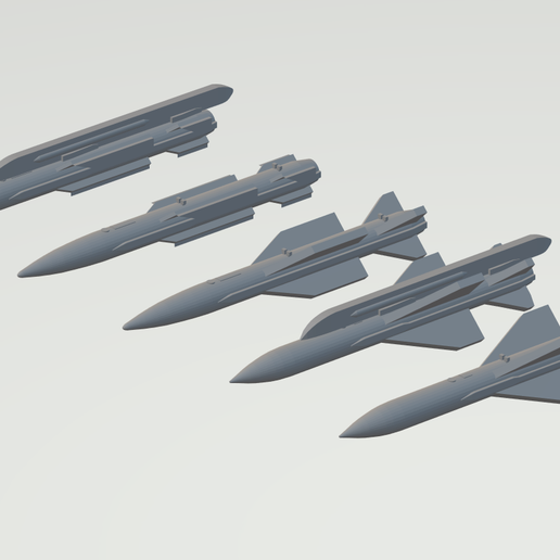 🧸 KH-58 (AS-11 KILTER) ANTI-RADIATION MISSILE SERIES・ STL File for 3D ...