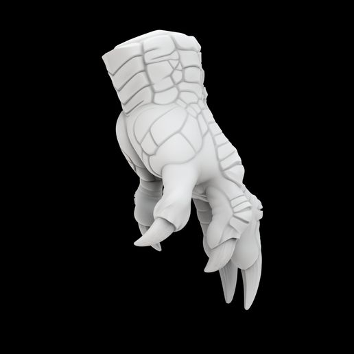 🗿 Double Finger Claw 3D Print Model Wearable Articulated Prop・ STL File ...