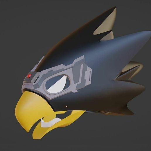 Fichier STL Casque/masque de cosplay My Hero Academia Tokoyami Fumikage ...