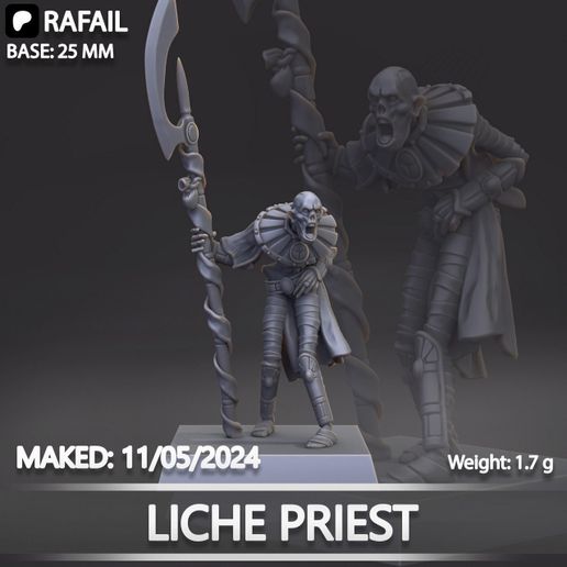 ⛪️ Liche Priest・ 3D File for 3D printing・Cults