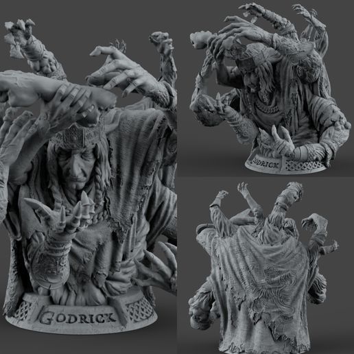 💍 Godrick the grafted・ 3D File for ・Cults