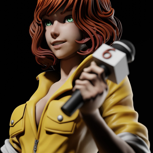 🥷 April o Neil 3D Print・ STL File for ・Cults