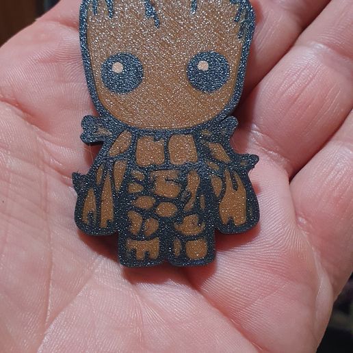 Free STL file Groot multi-color keychain 🗝️ ・3D printable model to ...