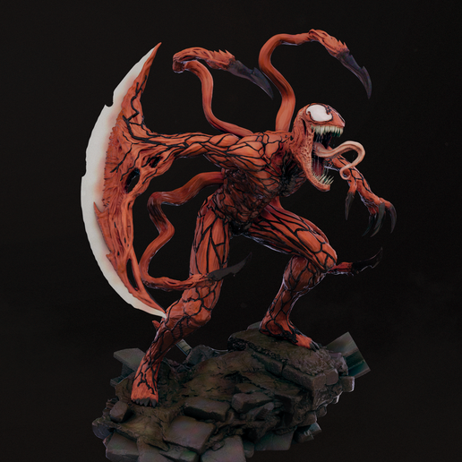 🦸‍♂️ Carnage spiderman・ OBJ File for 3D printing・Cults
