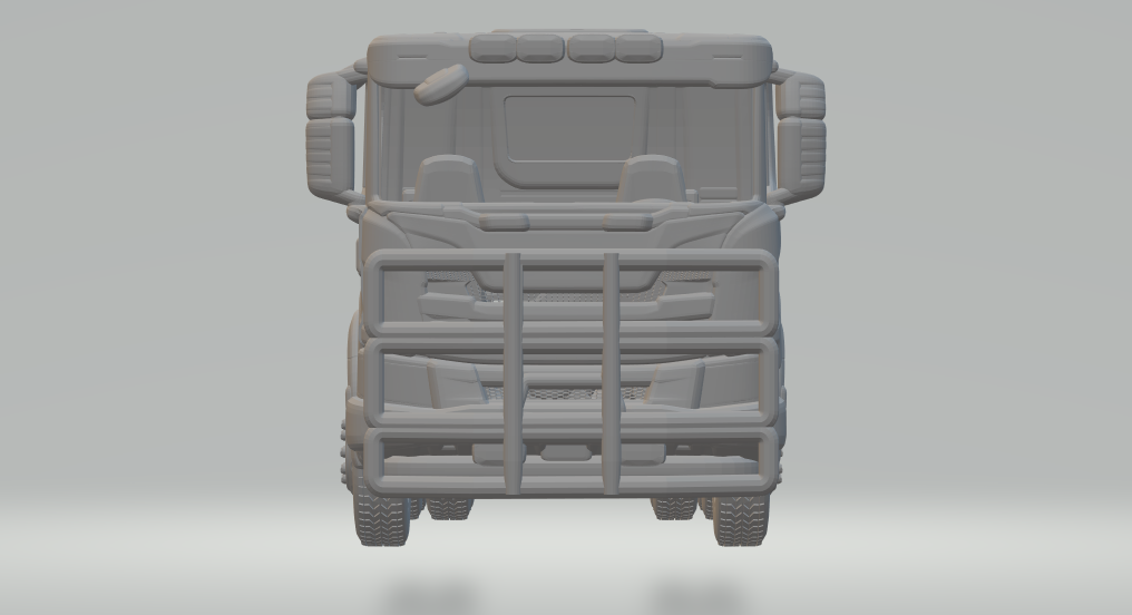 STL-Datei Bausatz Scania xt 6x2・3D-druckbares Design zum Herunterladen・Cults