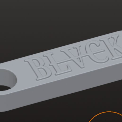 🔑 key ring black・Free STL File for 3D printing・Cults