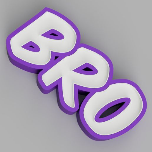 3D file NAMELED BRO - LED LAMP WITH NAME 🔦 ・3D print design to download ...