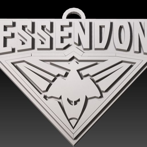 Archivo 3D AFL Essendon keychan badge printable and renderable 📛 ...