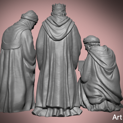 🎄 BELÉN 3 REYES MAGOS・Archivo STL para Impresión 3D・Cults