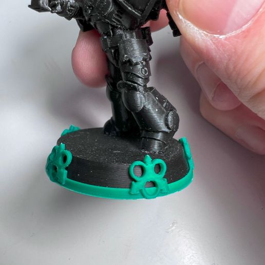 3D printing Squad Marker with Faction Symbol "Decay" | 28mm-100mm bases ...