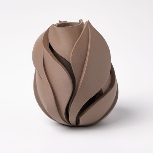 🔥 Elegant Leaf Flame Vase – Modern 3D Printed Decorative Vase with ...