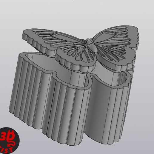 3D file Box Butterfly 📦 ・3D printable model to download・Cults