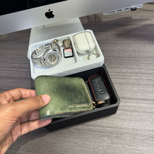 🧲 Magnetic Rotating Tray Box・ STL File for 3D printing・Cults