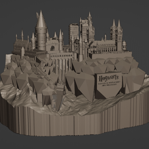 🏰 Harry Potter Hogwarts Castle - Diorama・ STL File for ・Cults