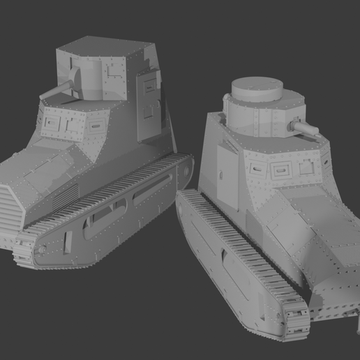 🪖 LKII Leichter Kampfwagen II Tanks・ 3D File for 3D printing・Cults