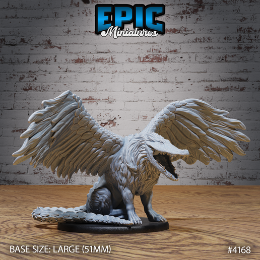 3D file Ammit Beast Sitting ‧ DnD Miniature ‧ Tabletop Miniatures ...
