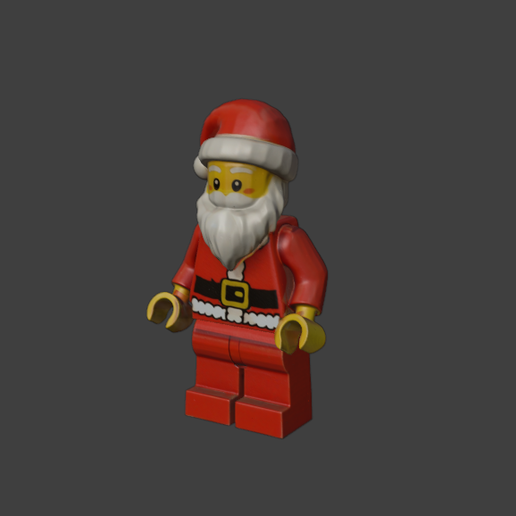 🎅 Santa Claus Lego・ STL File for 3D printing・Cults