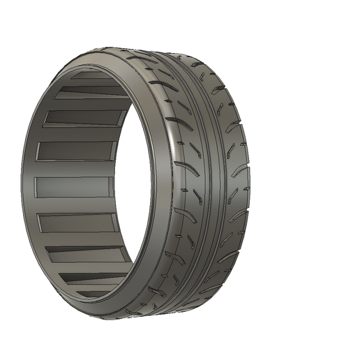 🌆 1/18 SCALE DUNLOP DIREZZA Z3 20" TIRE・ STL File for ・Cults