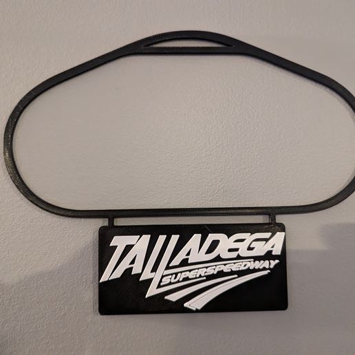 🗺️ Talladega Superspeedway Track Map With Nameplate・ STL File for 3D ...