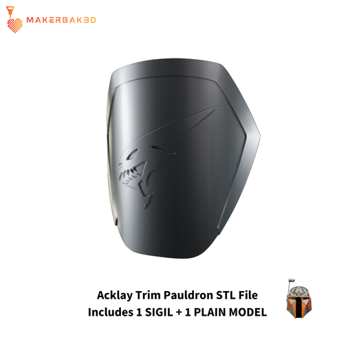 🎭 Acklay Trim Shoulder Armor・ 3D File for ・Cults