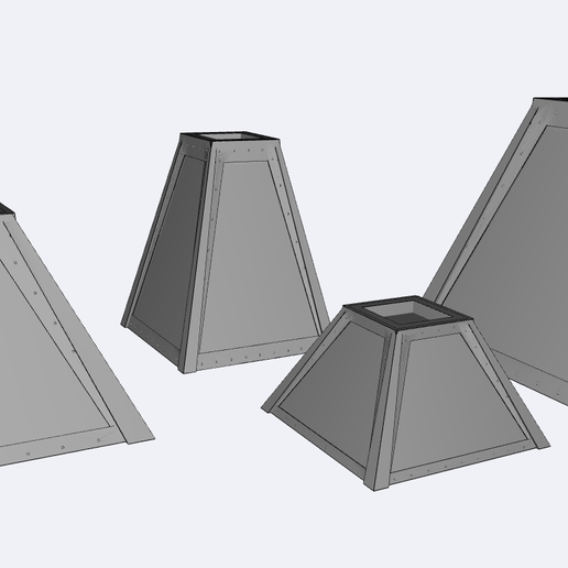 🎲 Industrial Gothic - Dragons Teeth・Free OBJ File for 3D printing・Cults