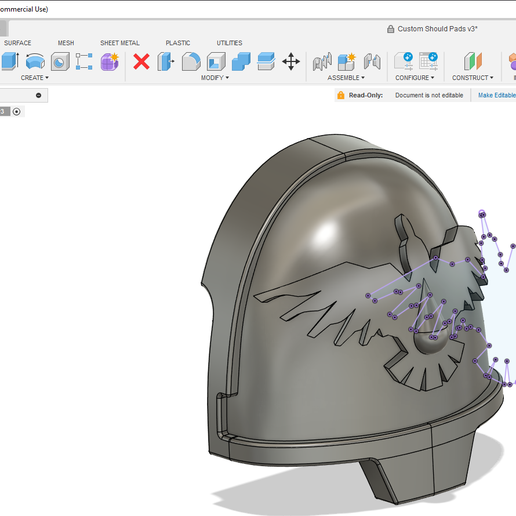 🎲 Custom Homebrew Shoulder Pads・Free 3D File for 3D printing・Cults