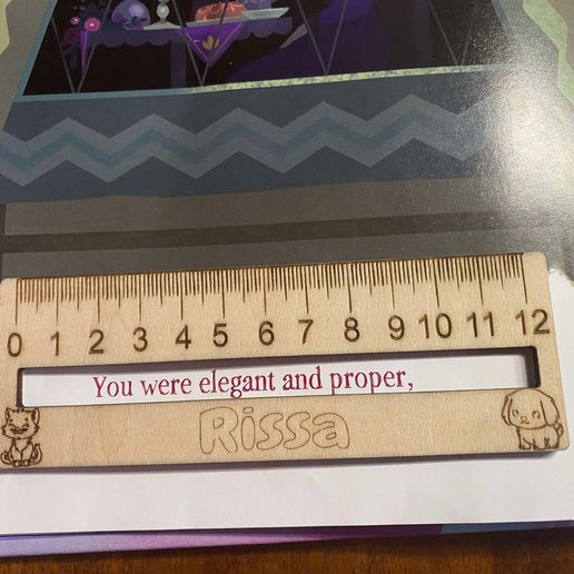 SVG file Childs Reading Ruler 📏 ・3D printer model to download・Cults