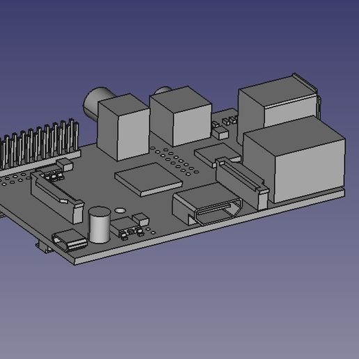 Download free STL file Raspberry Pi Model B • 3D printing design ・ Cults