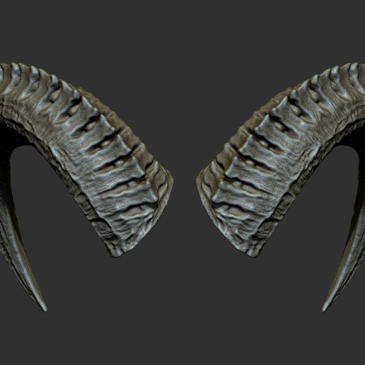 🤘 24 - Creature+Monster+Demon Horns・ 3D File for 3D printing・Cults