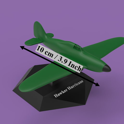 🛩️ Hawker Hurricane Model – Iconic WWII Fighter Plane 3D Print・ STL ...