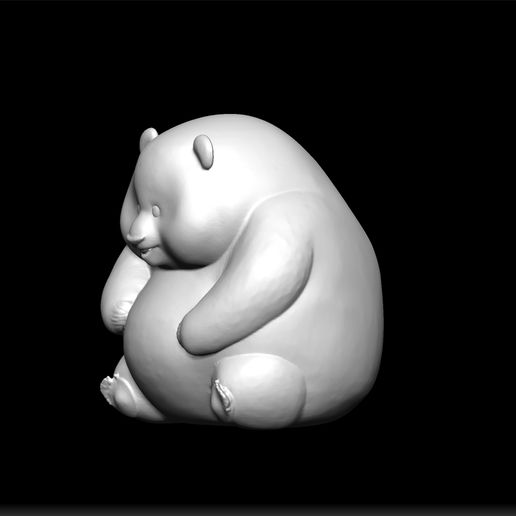 STL file Fat Panda 3D Print Model - Cute Panda STL File - Chubby Animal ...