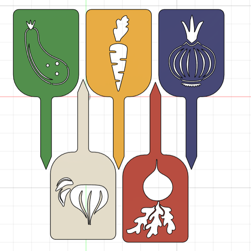 🪴 Garden row marker kit・ STL File for 3D printing and CNC machining ...