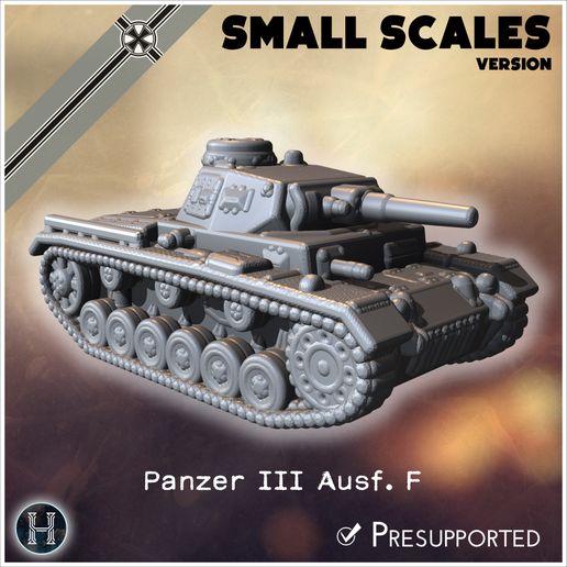 🤏 Panzer III Ausf. F (small scales version) - Germany Eastern Western ...