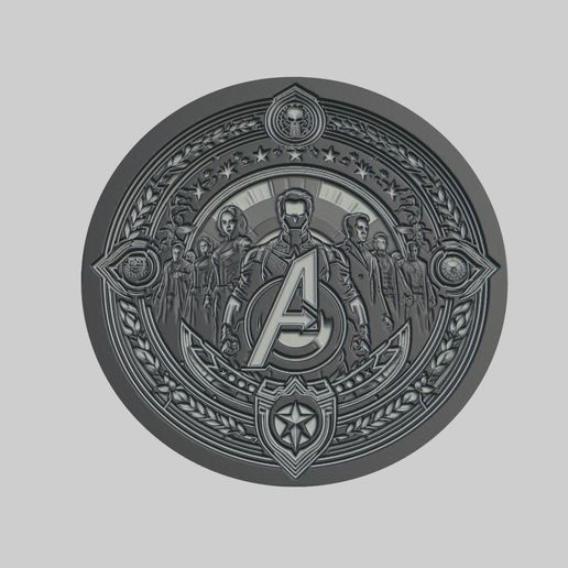 🦸 Avengers: Secret Wars Medallion CNC Avengers: Secret Wars 3d Printer ...