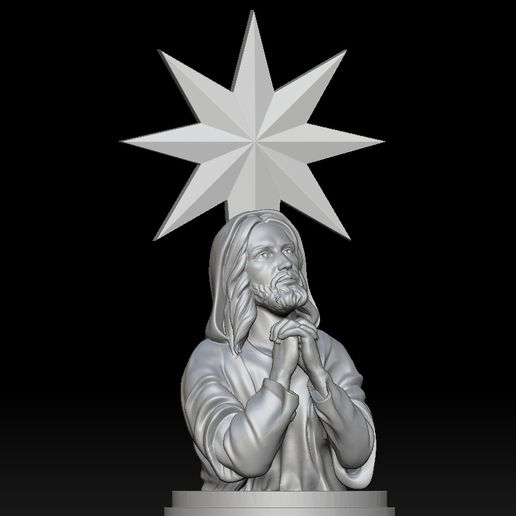 STL file Statue of Jesus praying 2 3D print model ️ (OBJ)・Template to ...
