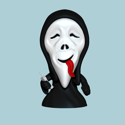 👻 Scream Funny Ghostface Chibi STL - Funko Style・ STL File for ・Cults