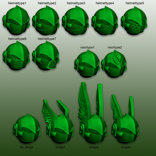 🛰 Interstellar Soldiers - Crusader Pattern Helmets - Space Monks・ 3D ...