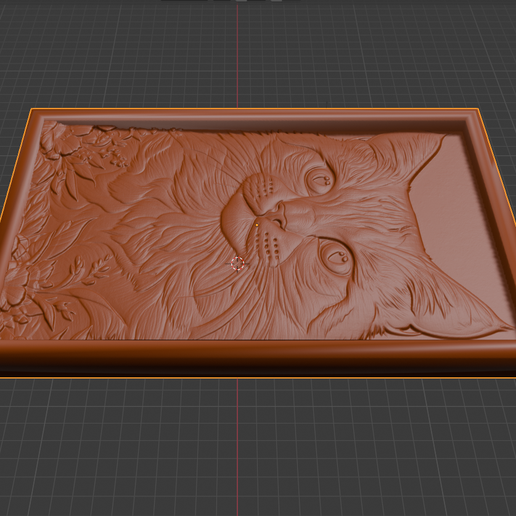 🐱 Adorable Fluffy Cat Portrait Relief - High-Detail 3D Model for CNC ...