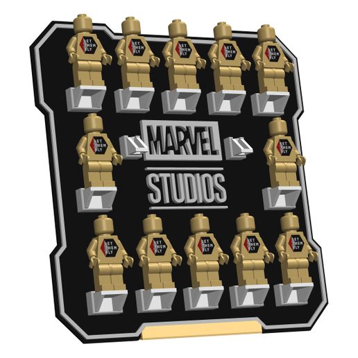 🧸 Marvel Minifigure Display Board - 175x175mm・ STL File for ・Cults