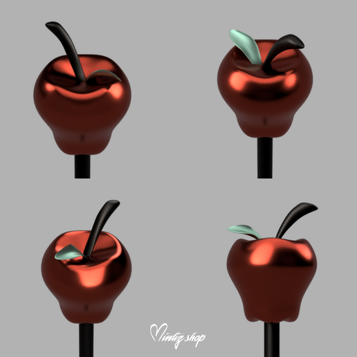 🏨 Hazbin Hotel Lucifer Morningstar Apple Cane Staff・ 3D File for 3D ...