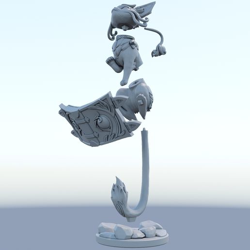 arquivo STL Modelo impreso en 3D de yuumi de League of Legends 🎲 (OBJ ...