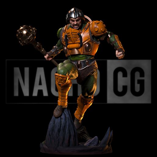 🎨 Fan Art - Duncan a.k.a Man at Arms from MOTU - Statue・ STL File for ...