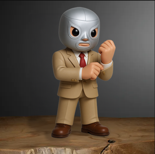 🤼 El Santo- Vinyl-Style Figure・ STL File for 3D printing・Cults