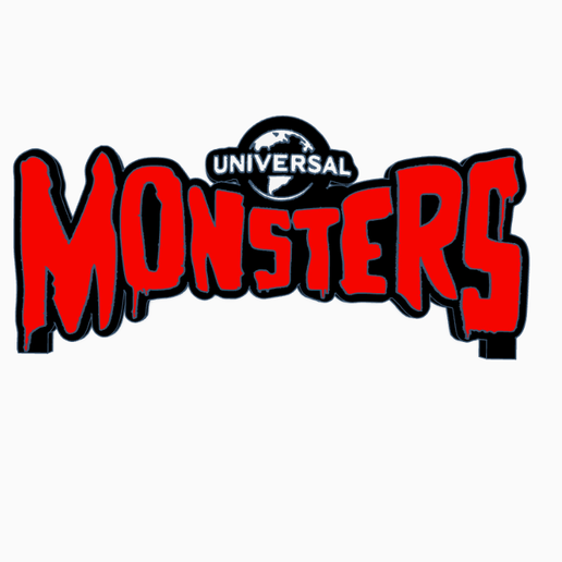 👻 UNIVERSAL MONSTERS Logo Display by MANIACMANCAVE3D・ STL File for 3D ...