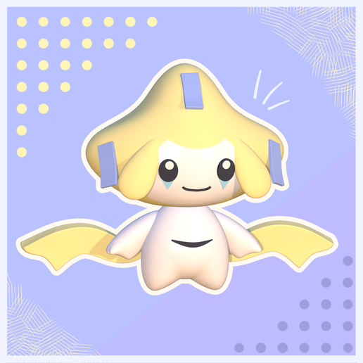 STL file Jirachi pokemon keychain 🐉 (3MF)・3D print object to download・Cults