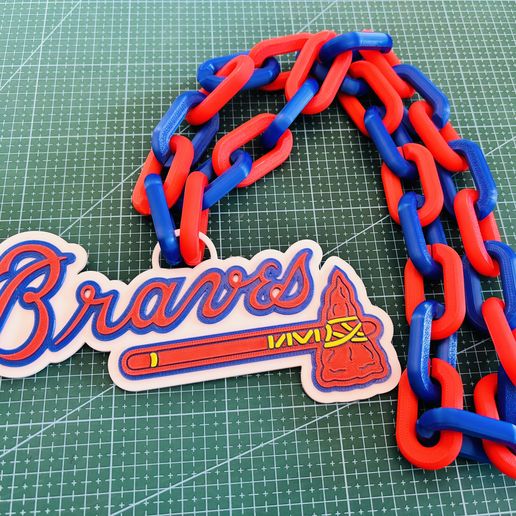 ⚾ ATLANTA BRAVES CHAIN・ STL File for 3D printing・Cults