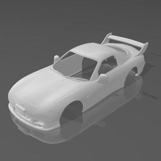 🚗 Mazda RX-7 FD Shell Body - Divided Parts for Easy Printing・ STL File ...